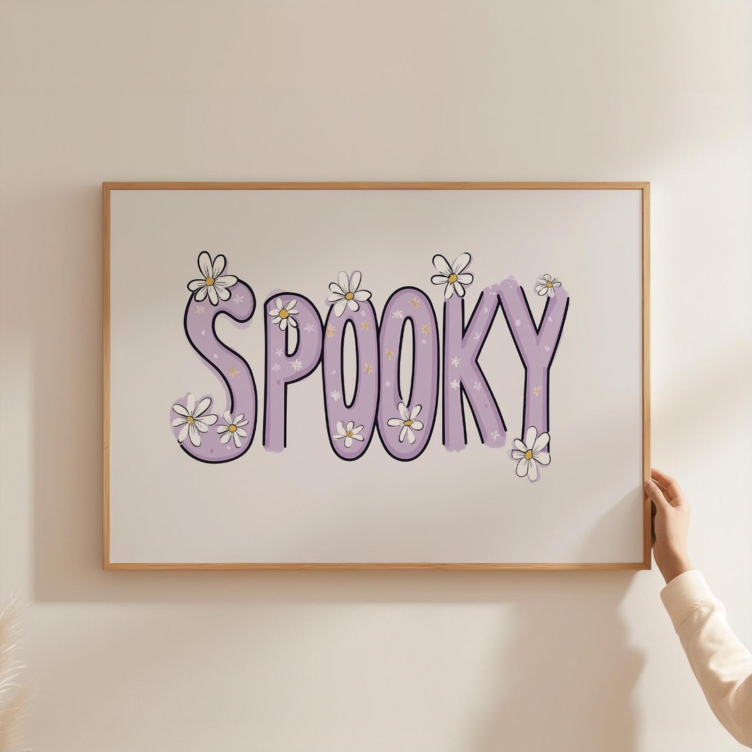 Groovy Halloween Decor, Cute Halloween Printables, Colorful Halloween ...