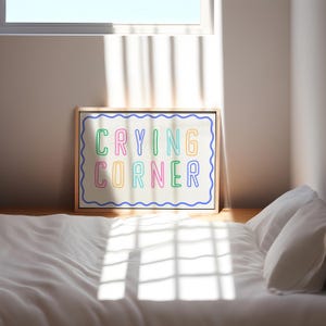 Crying Corner • Girly Wall Art Prints • Trendy Wall Art • Cute ...
