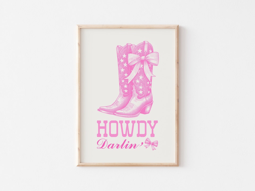 Pink Coquette Western Decor, Coquette Cowgirl, Pink Cowgirl Boots ...