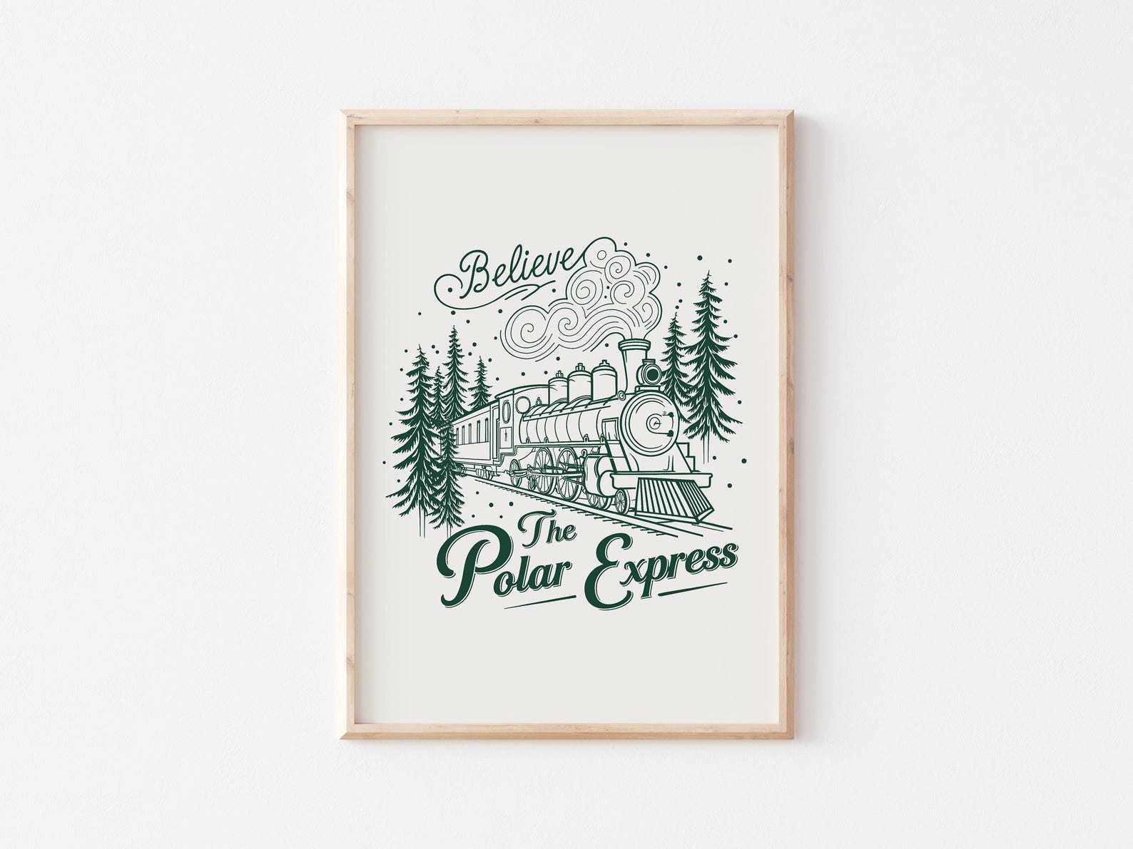 Believe the Polar Express, North Pole Art, Christmas Decorations ...