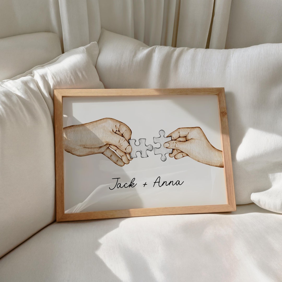 Love Poster, Custom Couple Art, Valentines Day Gift for Her ...