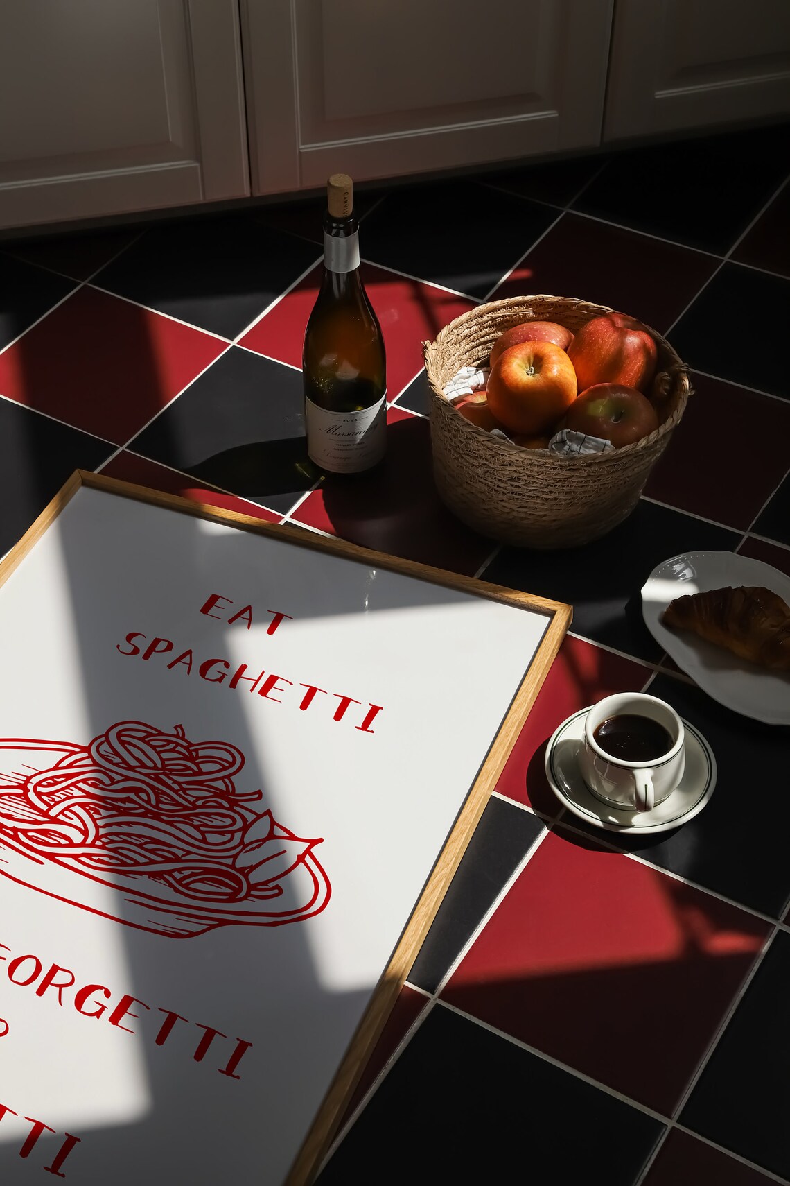 Eat Spaghetti to Forgetti, Aesthetic Kitchen Decor, Funny Spaghetti ...