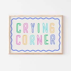 Crying Corner • Girly Wall Art Prints • Trendy Wall Art • Cute ...