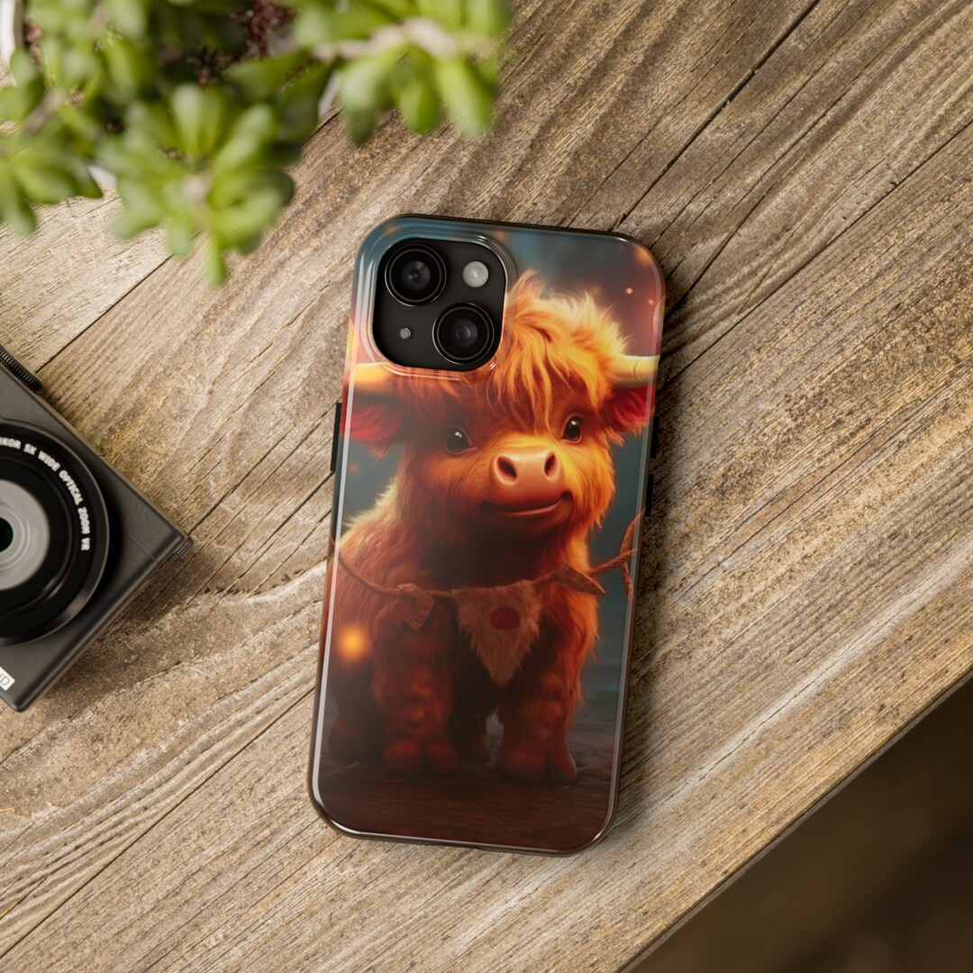 Cute Highland Cow Phone Cases - Etsy