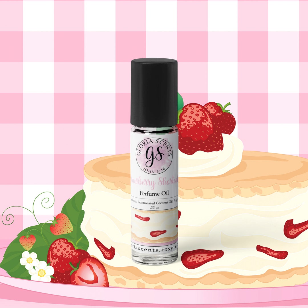 Strawberry Shortcake Perfume Oil | Vanilla, Cake, Berry, Whipped Cream ...