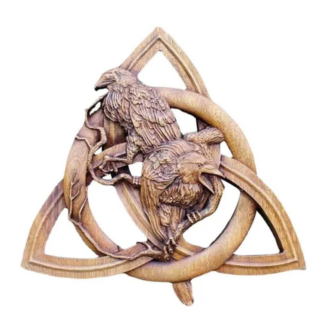 Norse Symbol Hanging Birds Wall Decoration - Etsy