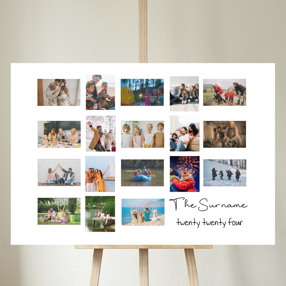 Personalized Photo Collage Memory Gift of Love for Anniversary - Etsy