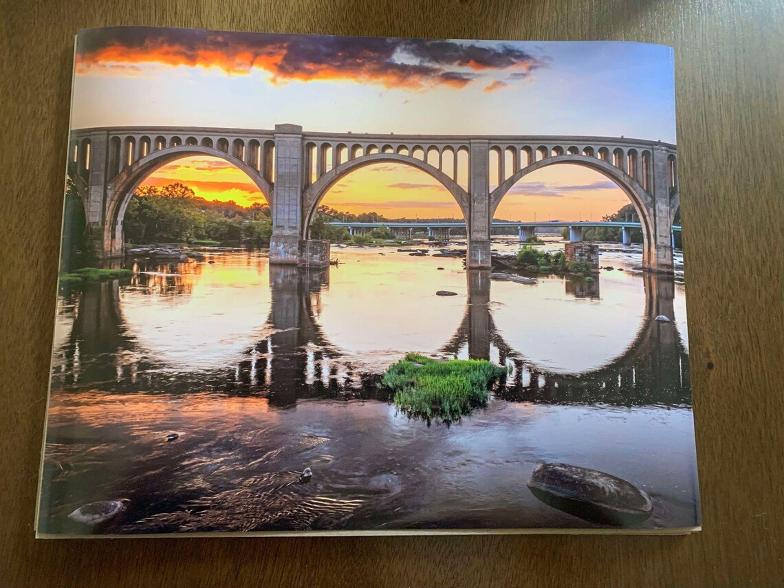 CSX A-line Richmond Bridge at Sunset RVA Photo Print Wall Art - Etsy