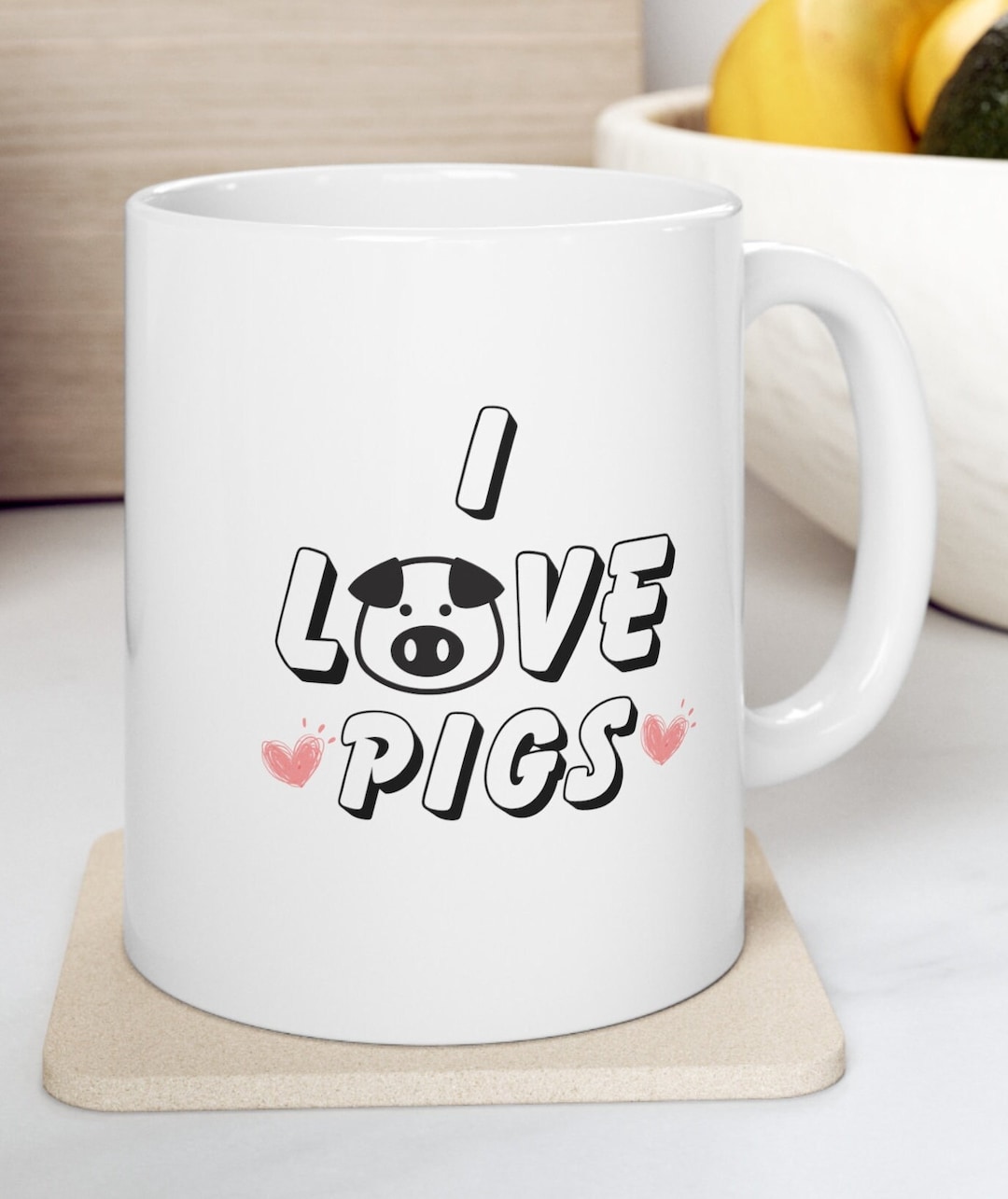 Adorable i Love Pigs' Mug for Animal Lovers. Cute Gift for Friends and ...