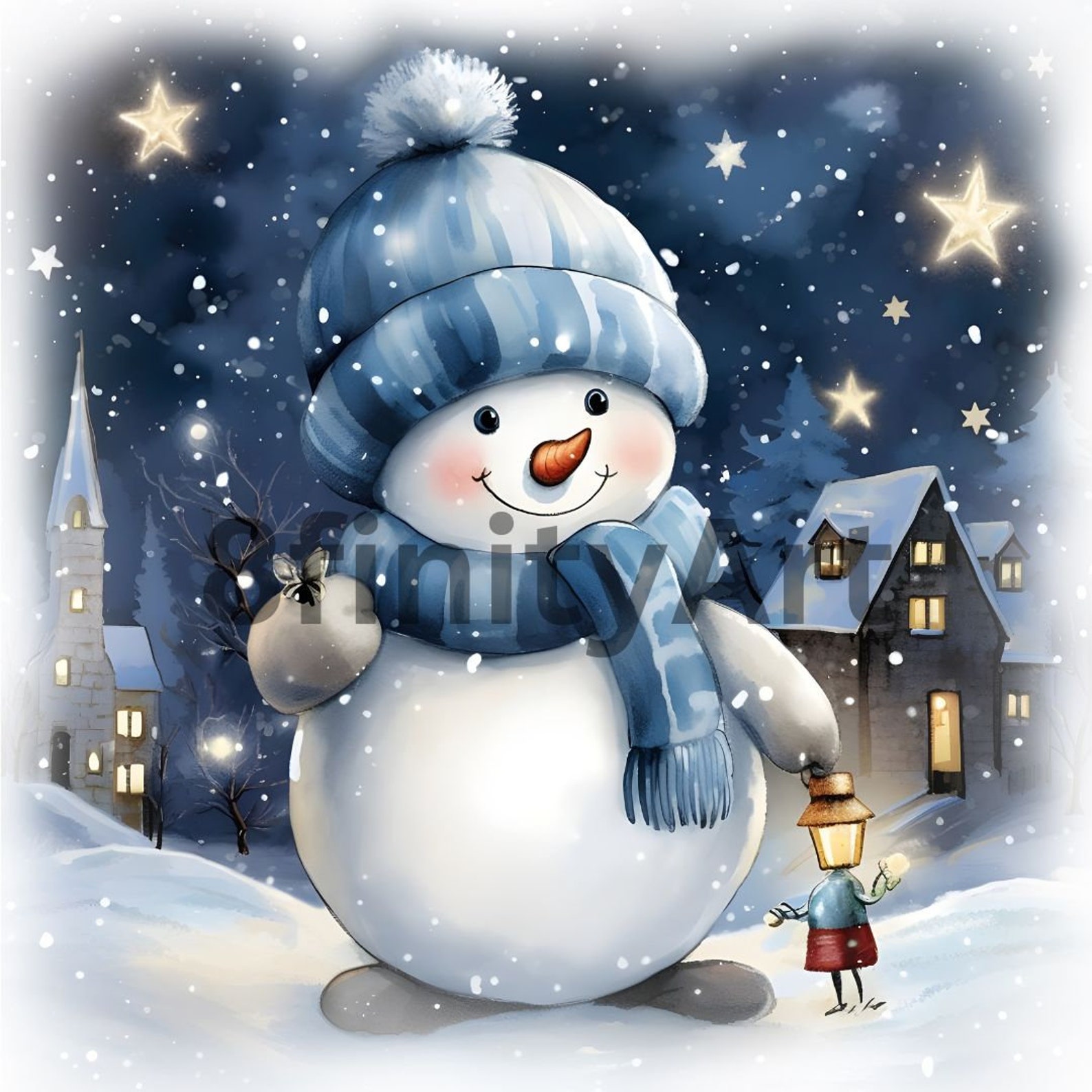 Christmas Snowman Clipart Bundle Winter Snowman Paper Craft for Kids ...