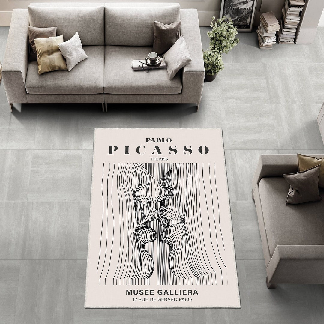 Picasso Poster Rug,picasso Exhibition Art Print,area Rugs,famous Artist ...