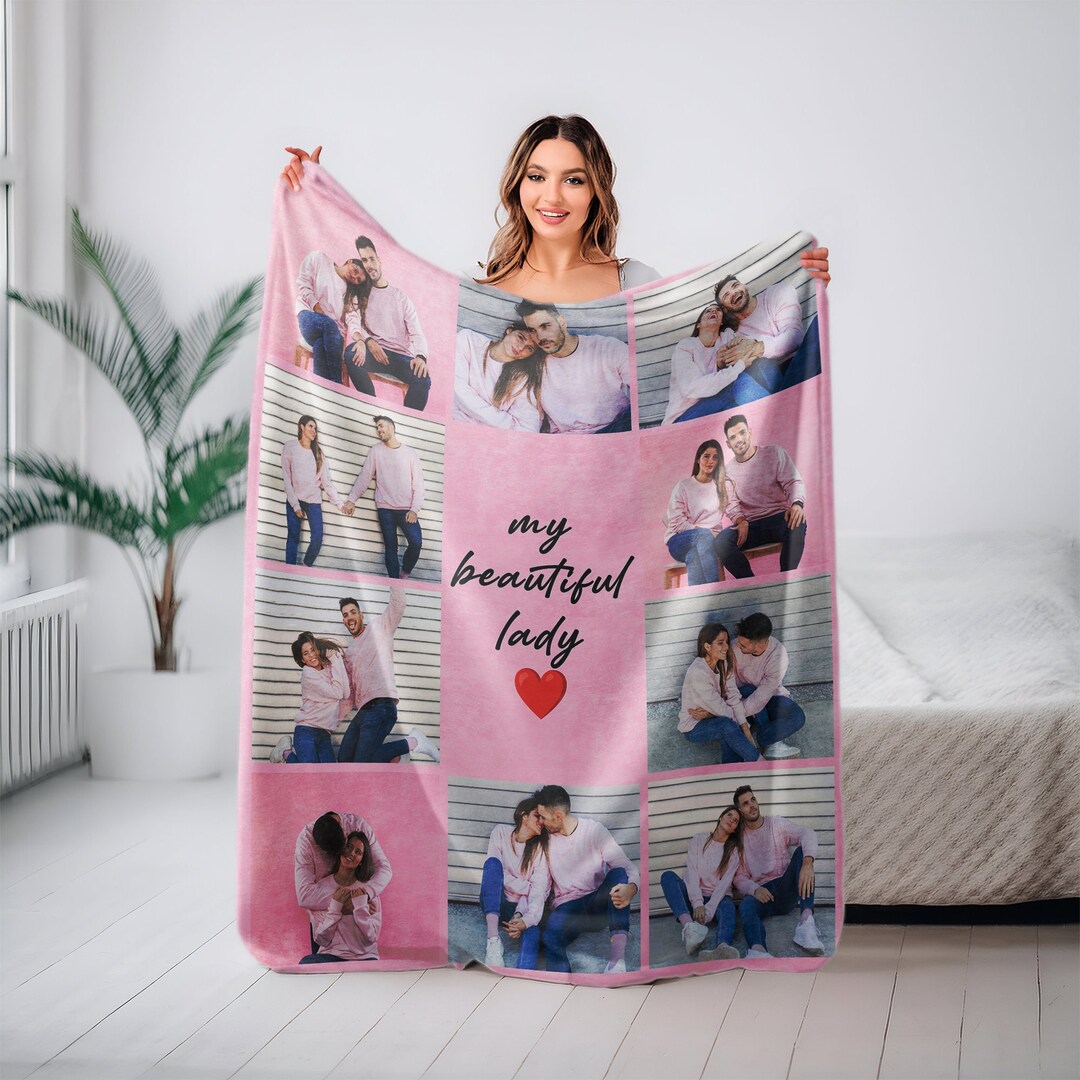 Custom Photo Collage Blanket, Personalized Blanket, Custom Blanket With ...