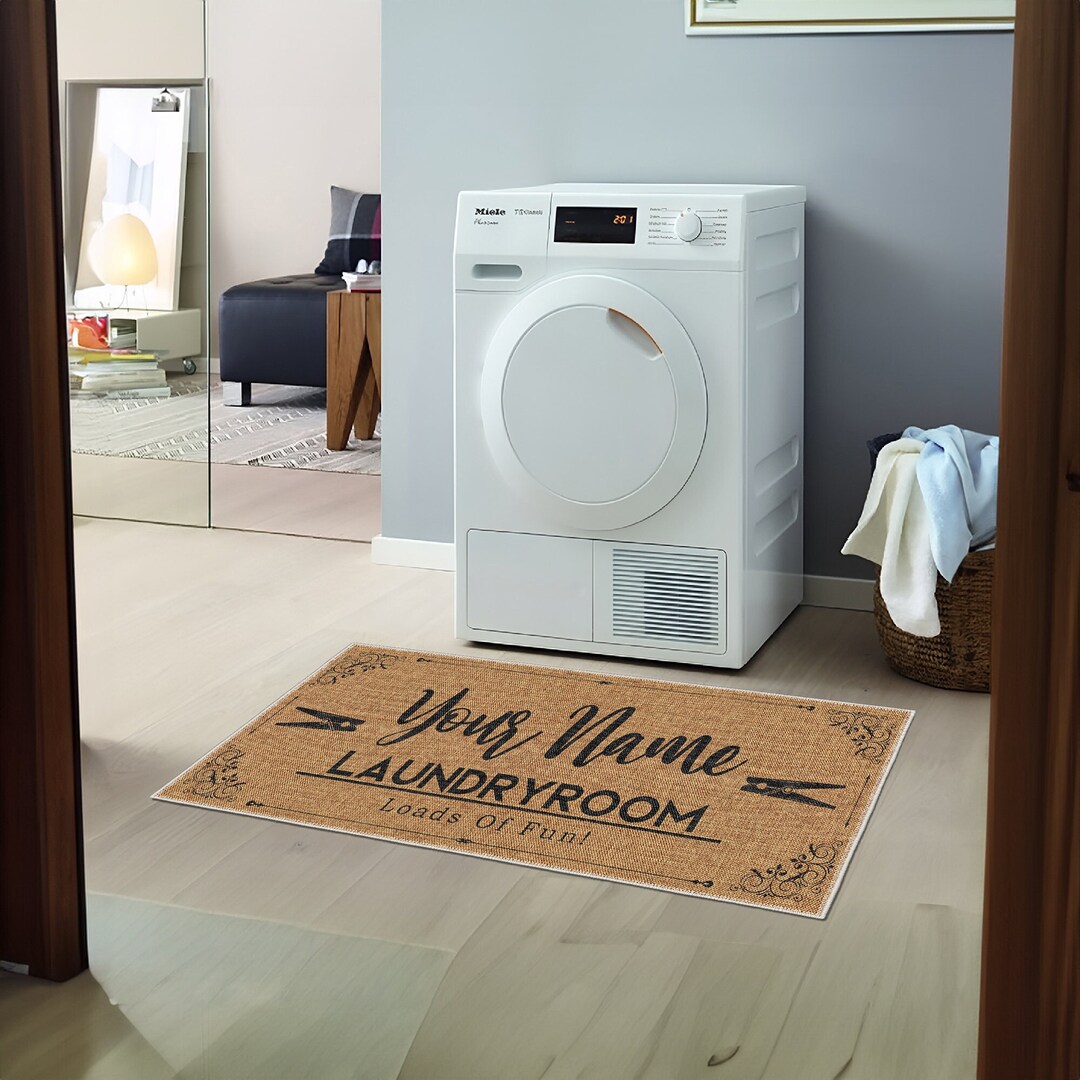 Custom Laundry Room Rug, Custom Rug, Personalized Laundry Room Rug ...