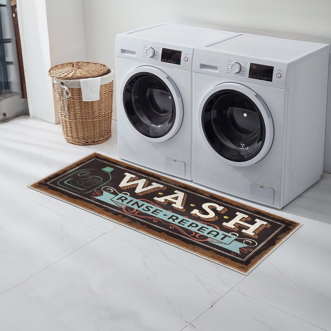 Laundry Room Decor, Decorative Laundry Room Rug, Area Rug, Mothers Day ...