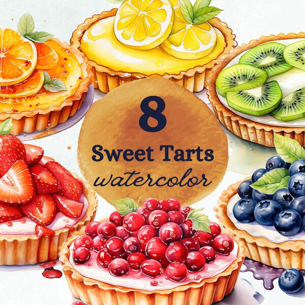 Sweet Tarts Clipart - Etsy