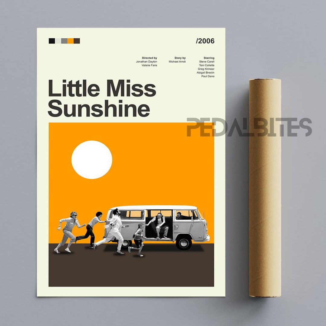 Little Miss Sunshine Poster Mid Century Modern Vertical Movie - Etsy