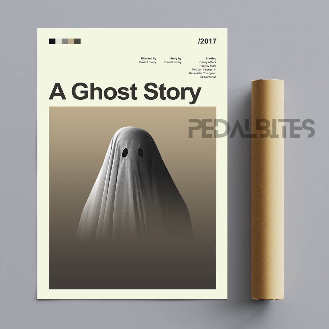 A Ghost Story Poster Mid Century Modern Vertical Movie - Etsy