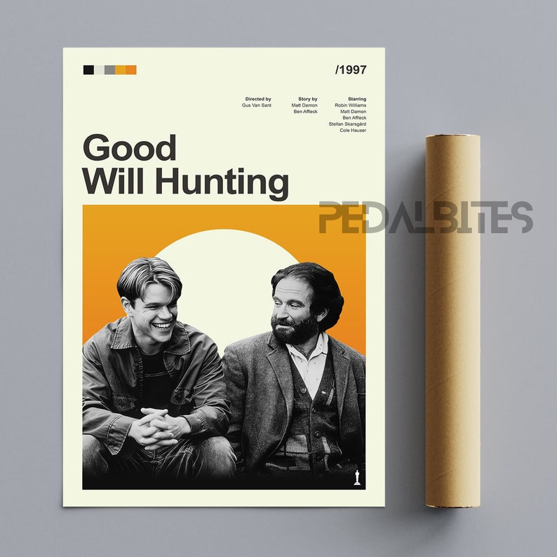 Good Will Hunting Poster Mid Century Modern Vertical Movie - Etsy