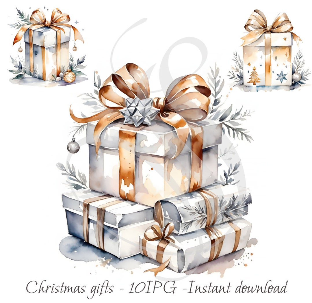 Christmas Clipart Pack: 10 IPG Images for Paper Crafts & Creative ...