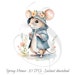 Springtime Delight Clip Art Cute Mouse Illustrations for DIY Crafts and ...