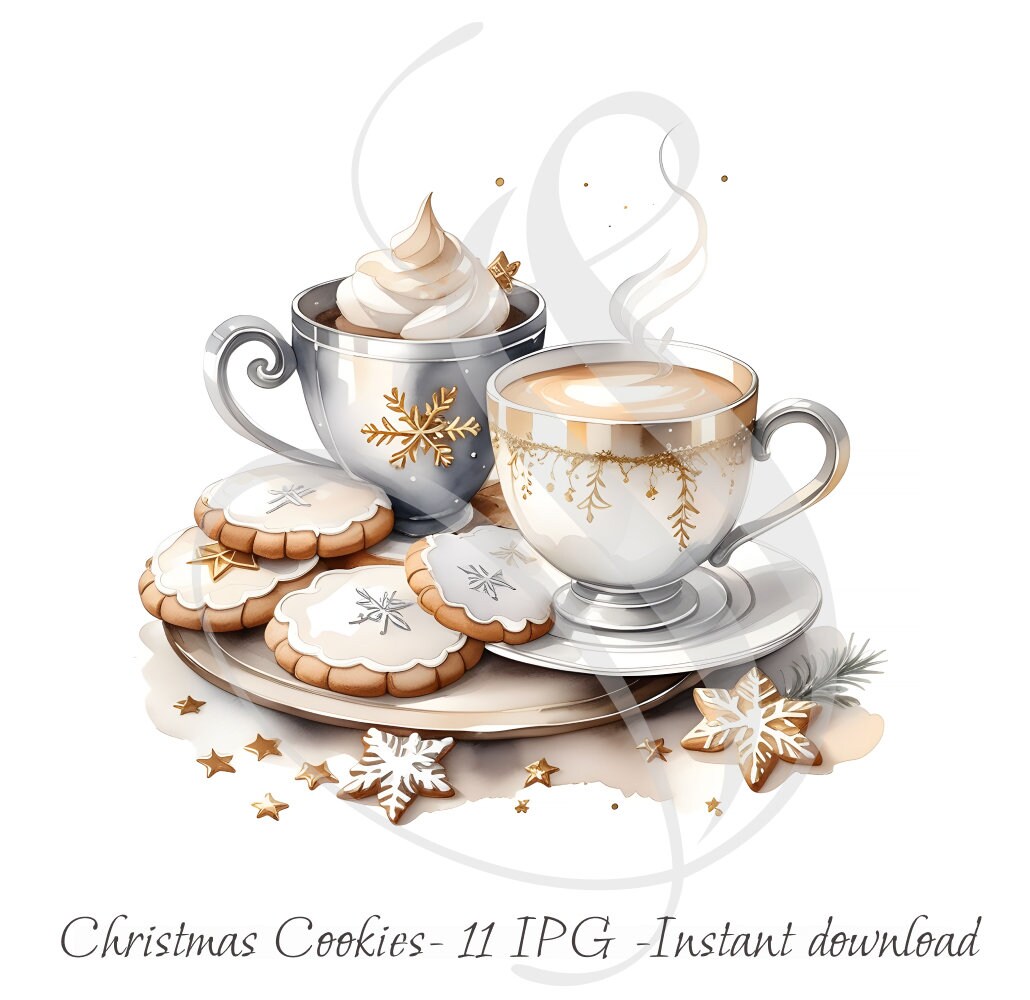 Christmas Cookies Clipart Set Instant Digital Download, Perfect for ...