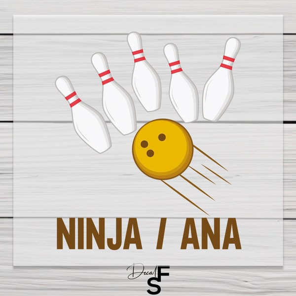 Bowling Pin Decal - Etsy