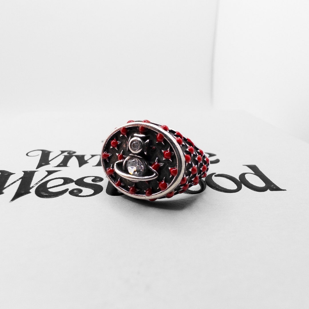 Vivienne Inspired Silver Rings, Archive Collection Vintage Signet ...