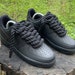 Matte Black Rope Lace AF1 Custom - Etsy