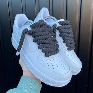 Dark Grey Rope Lace’ AF1 Custom - Etsy