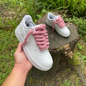Rope Lace Pink AF1 Custom - Etsy