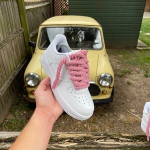Rope Lace Pink AF1 Custom - Etsy