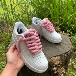 Rope Lace Pink AF1 Custom - Etsy