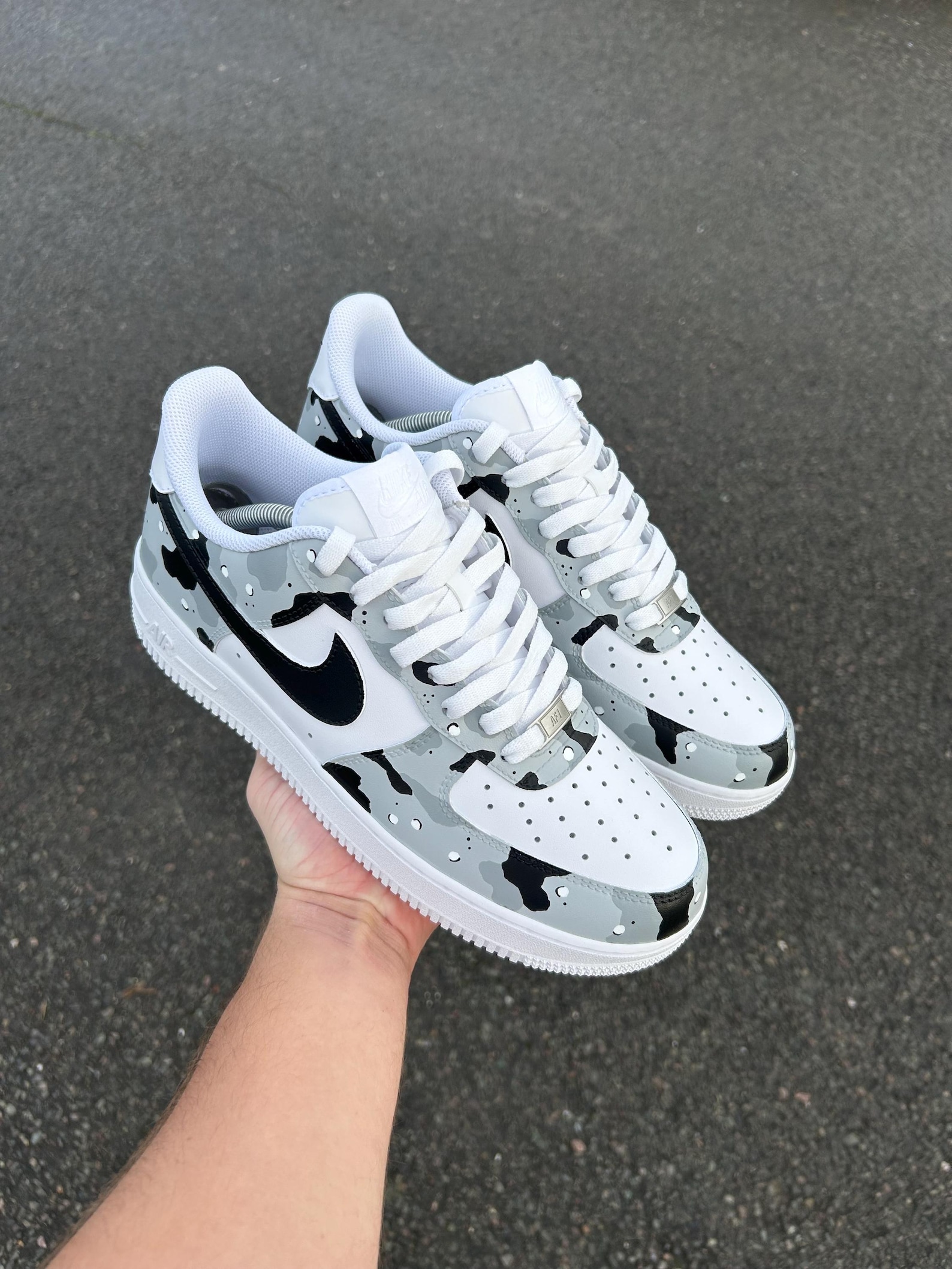 GREY CAMO’ AF1 Custom - Etsy