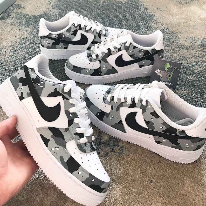 Grey Camo AF1 Custom - Etsy