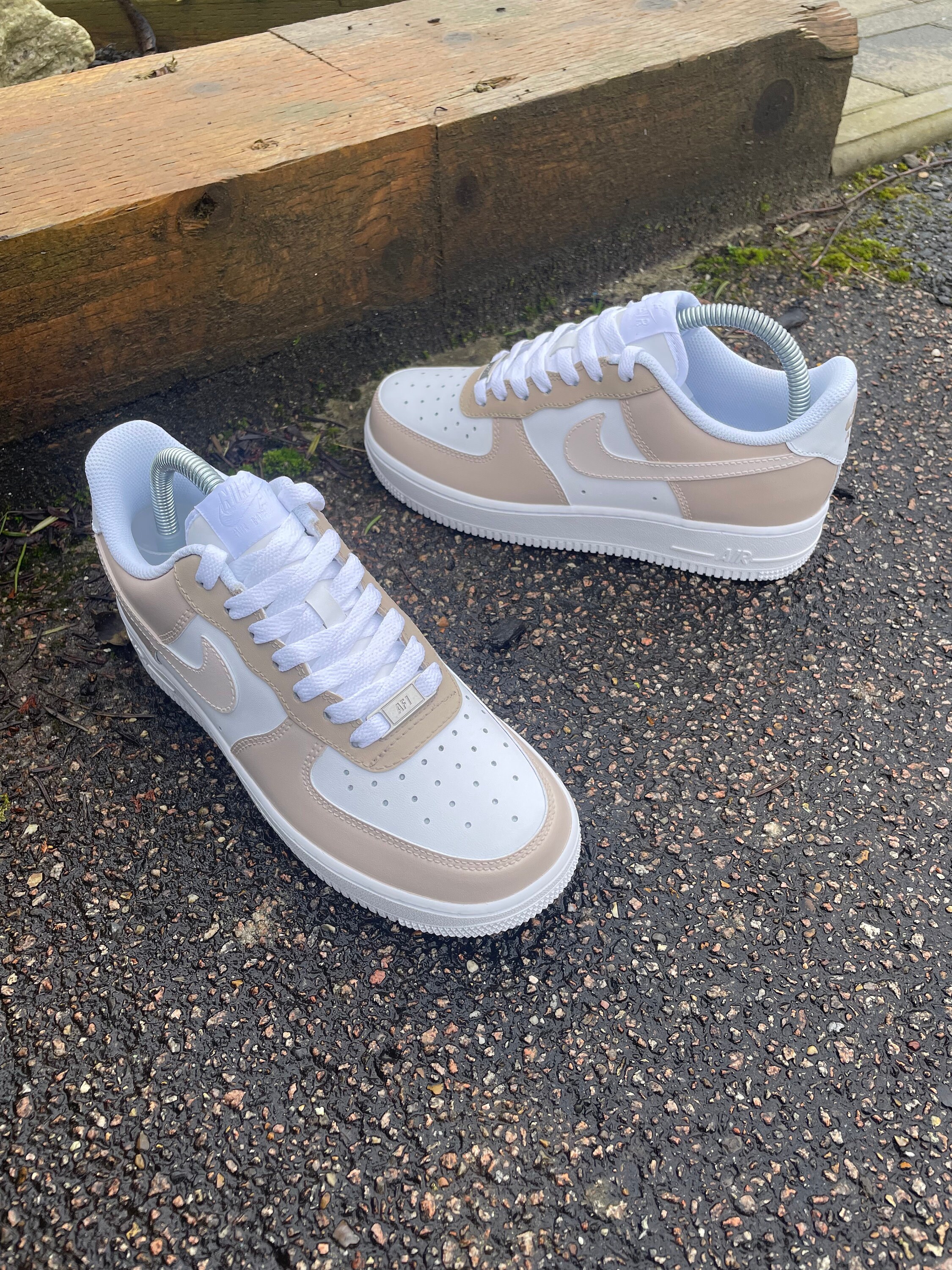 Mocha Brown AF1 Custom - Etsy UK