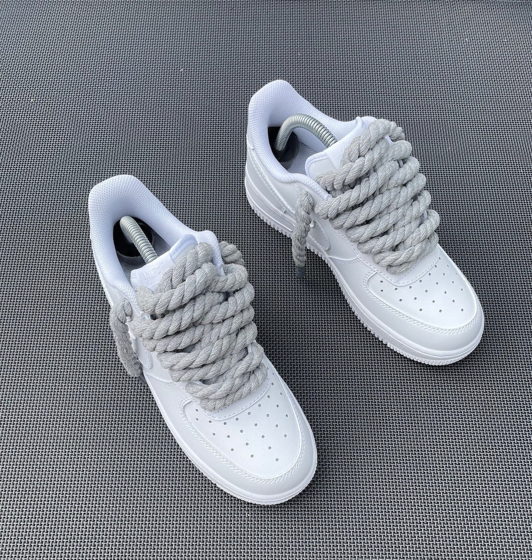 Rope Lace Light Grey AF1 Custom - Etsy