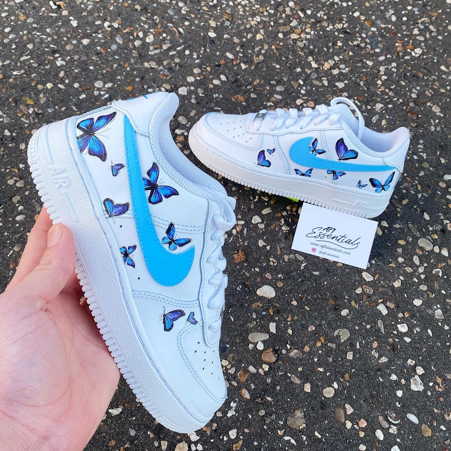 Blue Butterfly AF1 Custom - Etsy