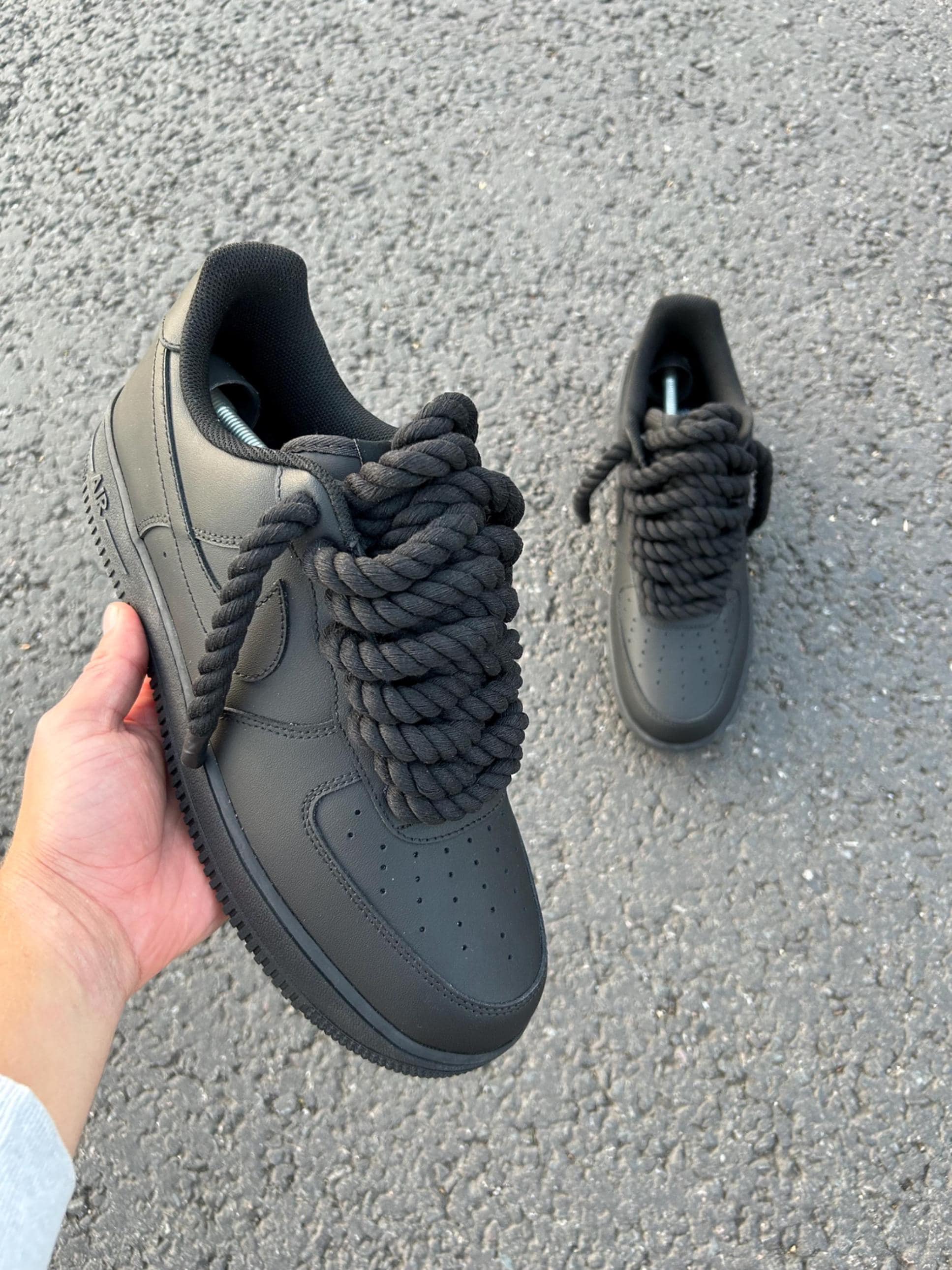 MATTE BLACK ROPE’ AF1 Custom - Etsy