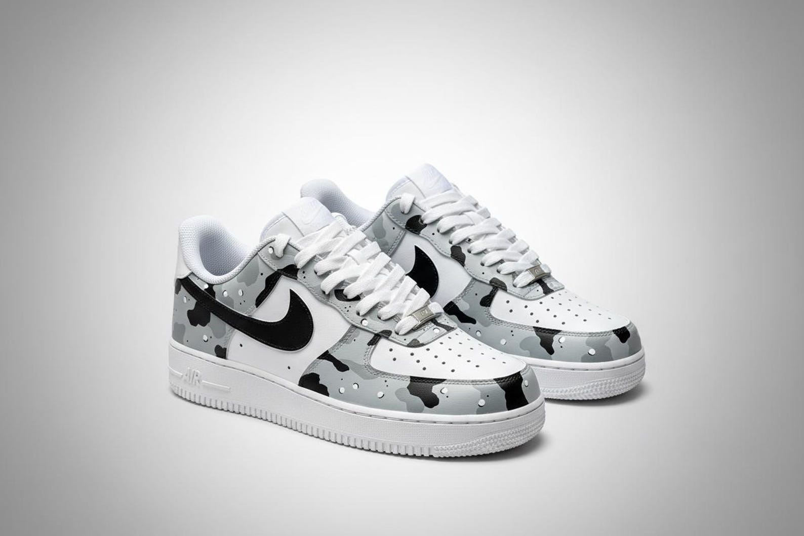 GREY CAMO’ AF1 Custom - Etsy