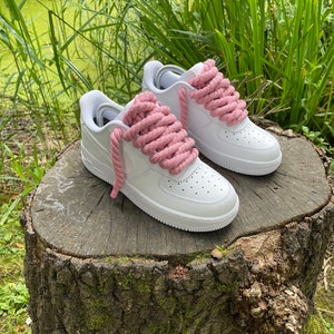 Rope Lace Pink AF1 Custom - Etsy