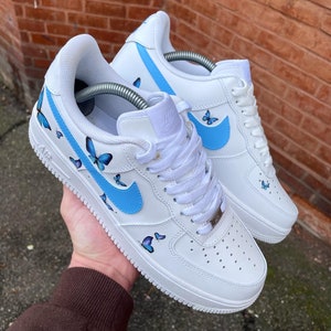 BLUE BUTTERFLY’ AF1 Custom - Etsy