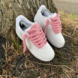 Rope Lace Pink AF1 Custom - Etsy