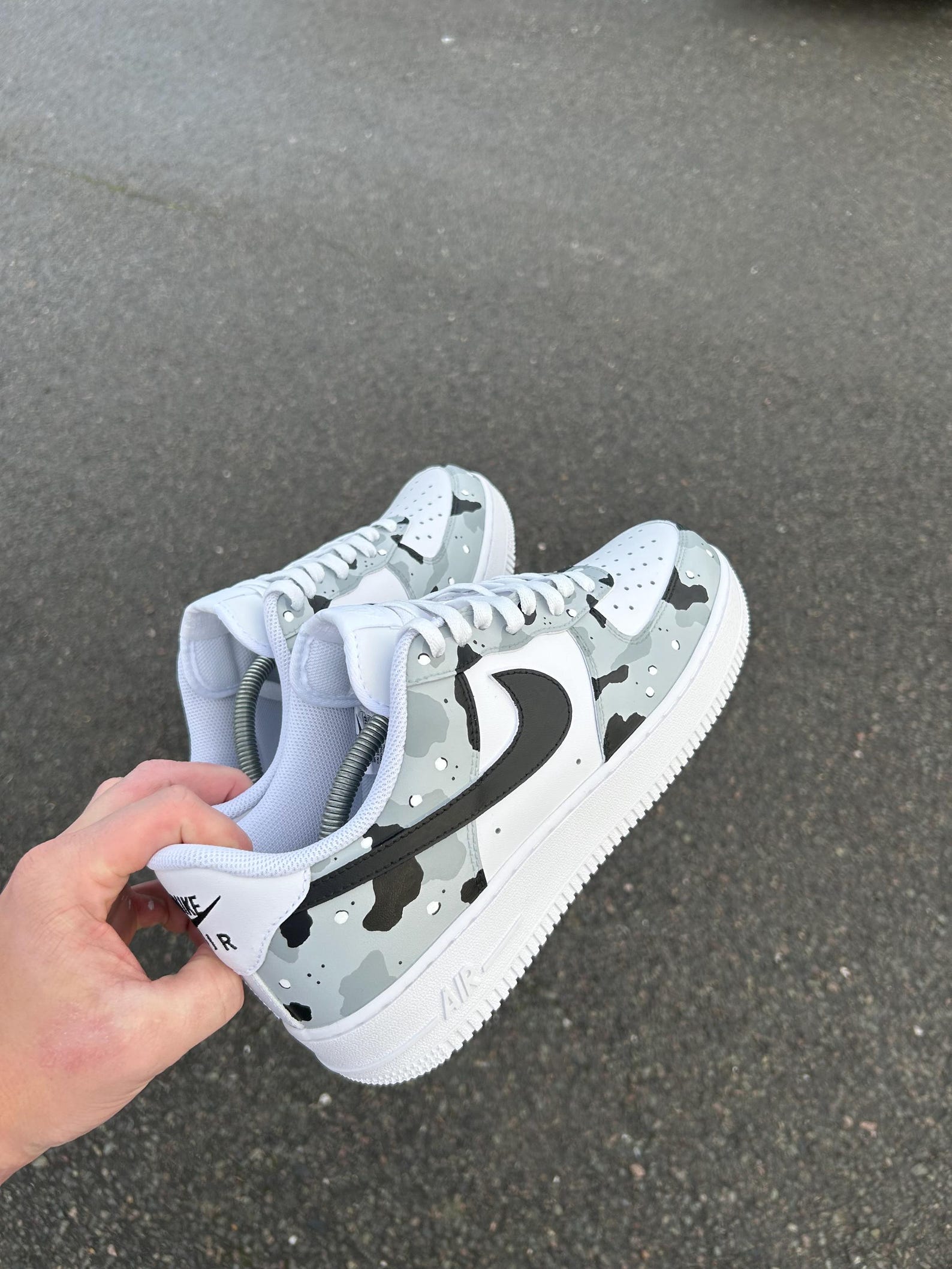 GREY CAMO’ AF1 Custom - Etsy
