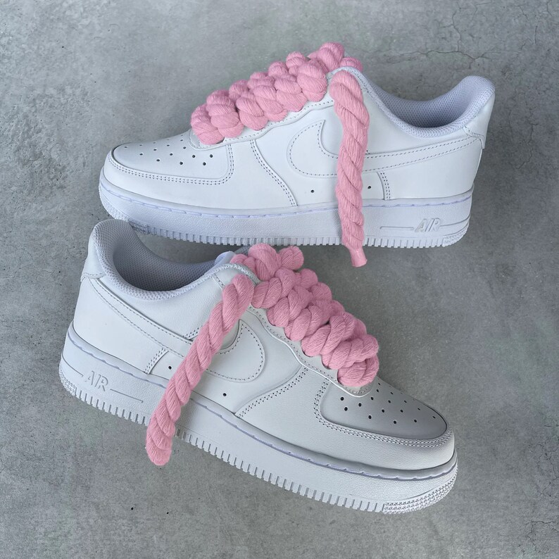 Rope Lace Pink AF1 Custom - Etsy