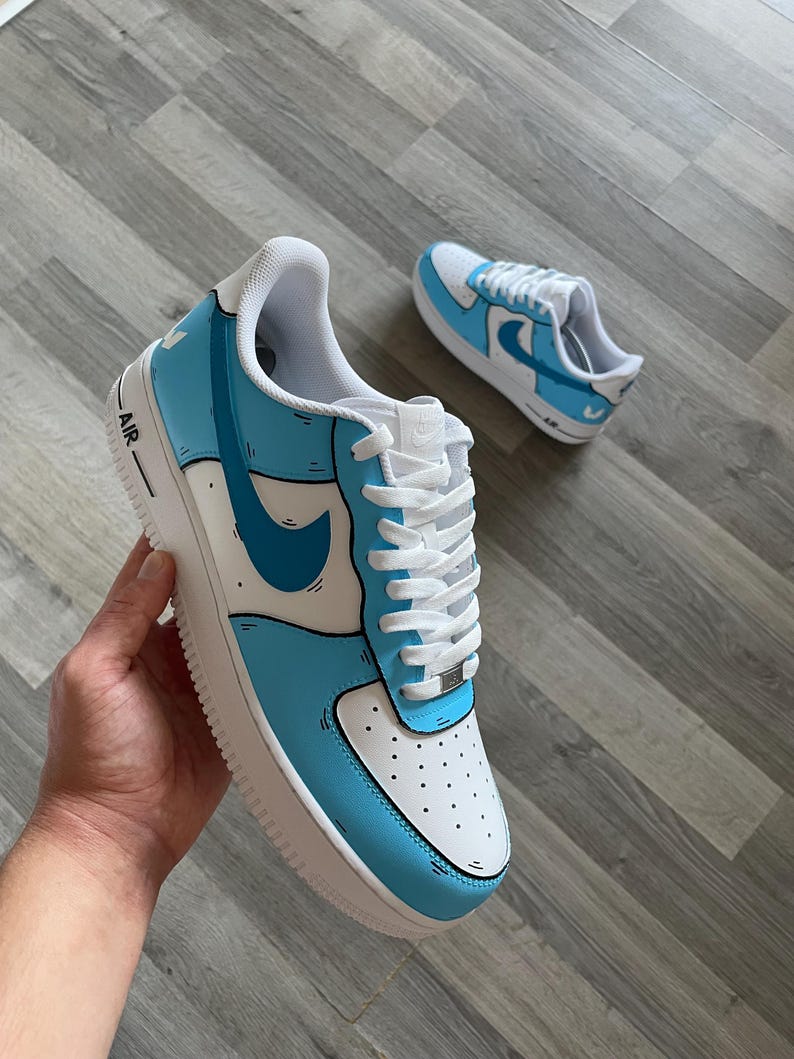 BLUE CARTOON’ AF1 Custom - Etsy