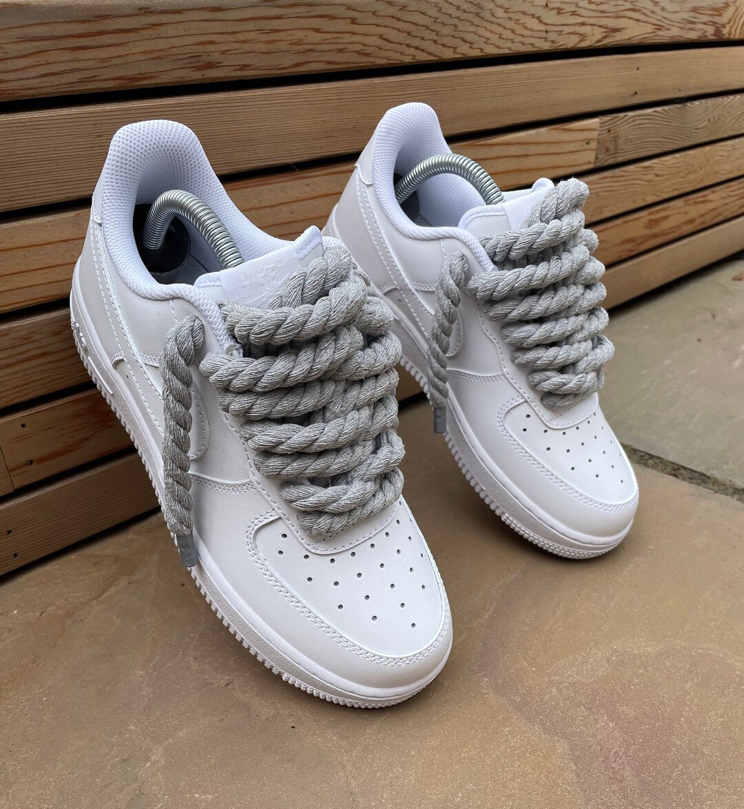Grey Rope Lace’ AF1 Custom - Etsy