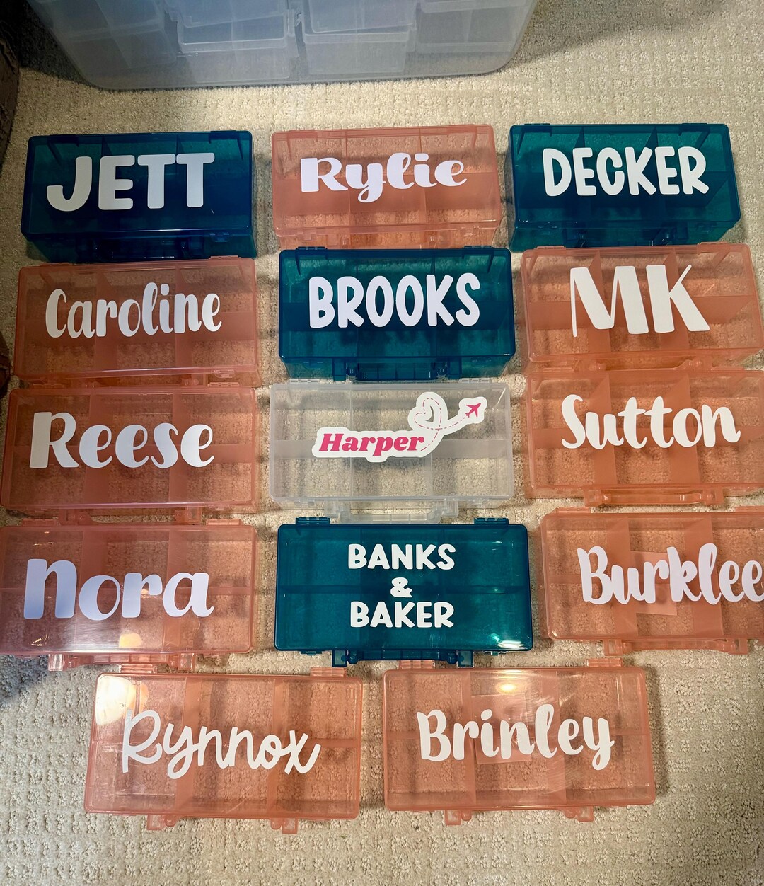 Personalized Snackle Box - Snack Box With Handle - Travel Snack Box ...