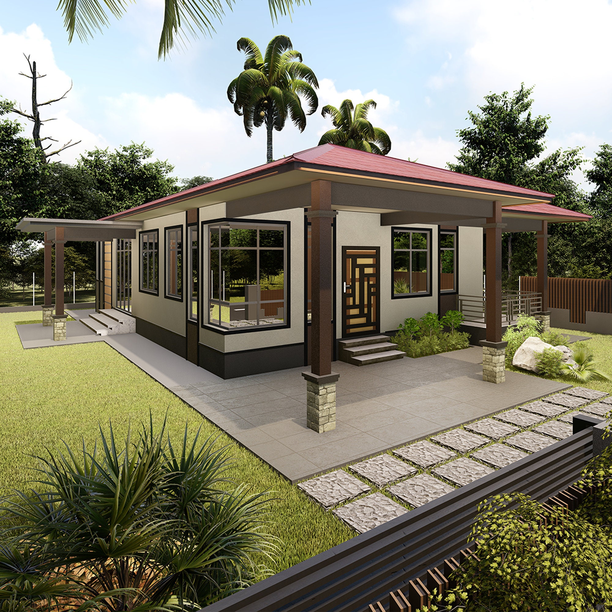 Latest House Plan | Bungalow 1 Floor (1500kps) | HOUSE DESIGN 3D ...