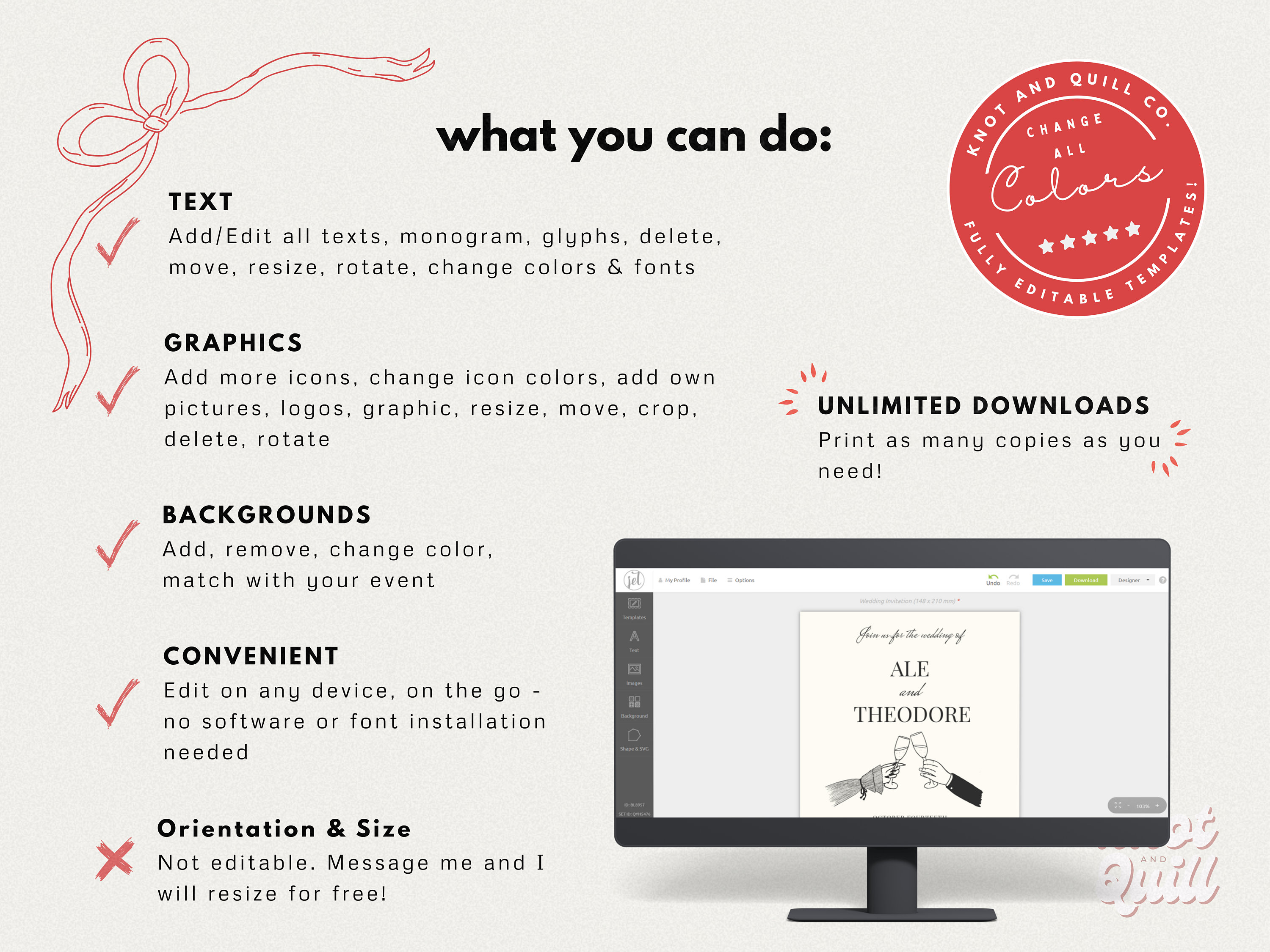 PERSONALIZED DINNER MENU Template, Funky, Handdrawn Illustrations ...