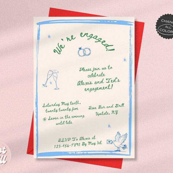 Engagement Party Invitation - Etsy